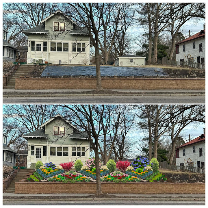 Terrace Garden Plans Digital Rendering for Dirt Locker® Hillside ...