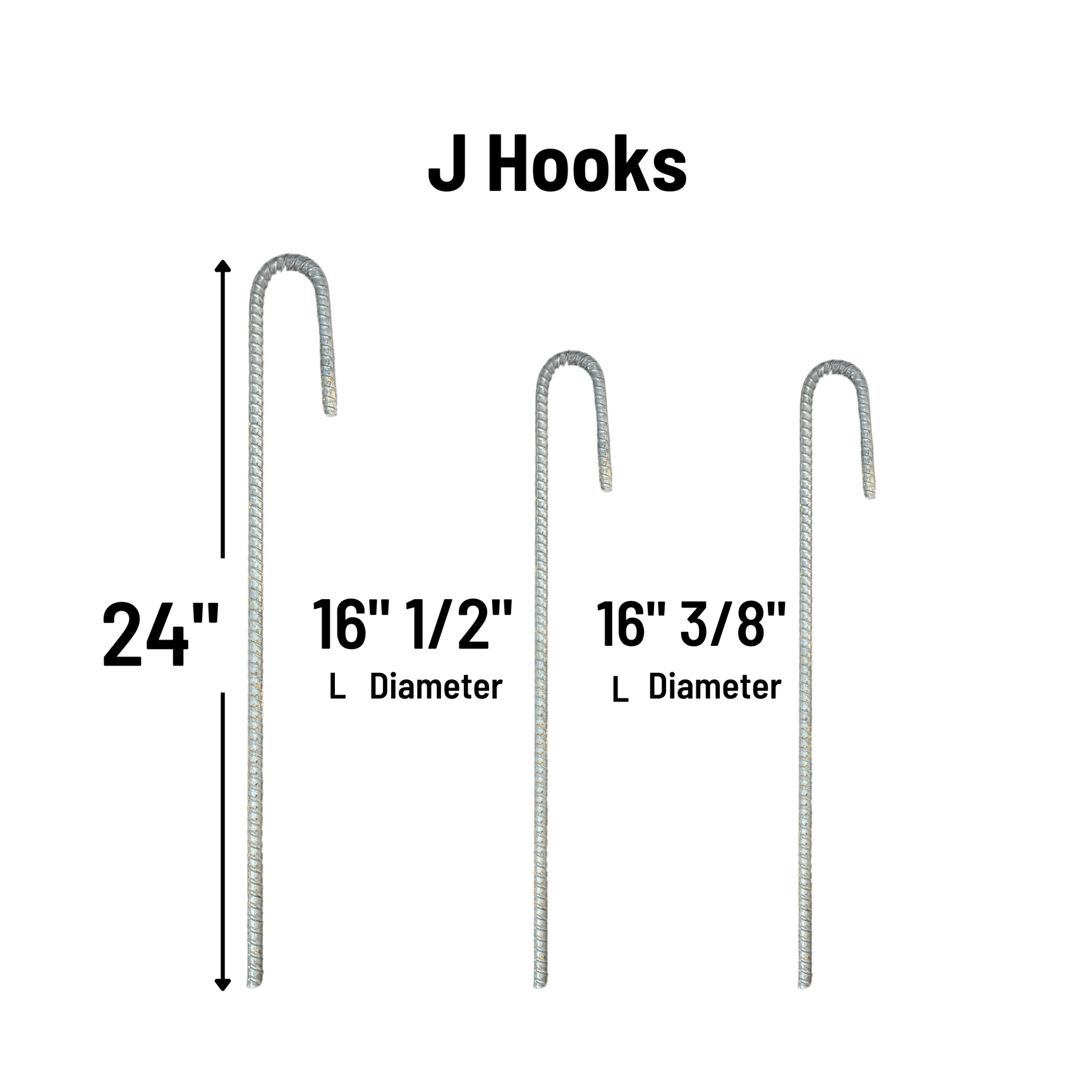 J Hook Rebar Ground Stakes | 10 Pack | Dirt Locker® Official